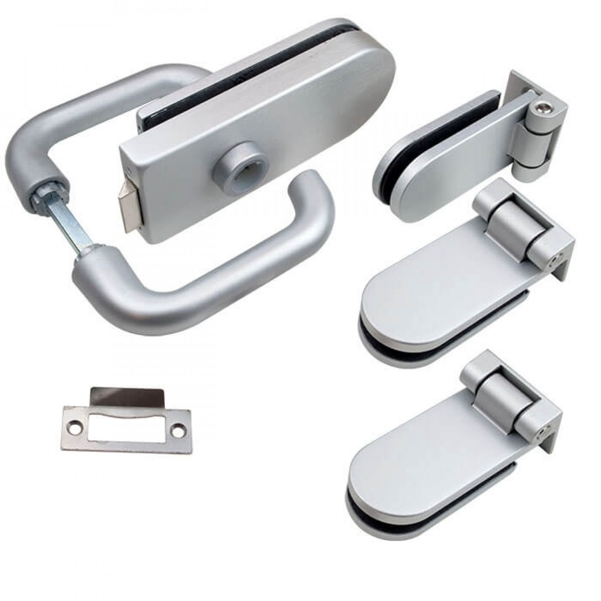 Stompe binnendeur XL van helder glas | Glashandelonline.com