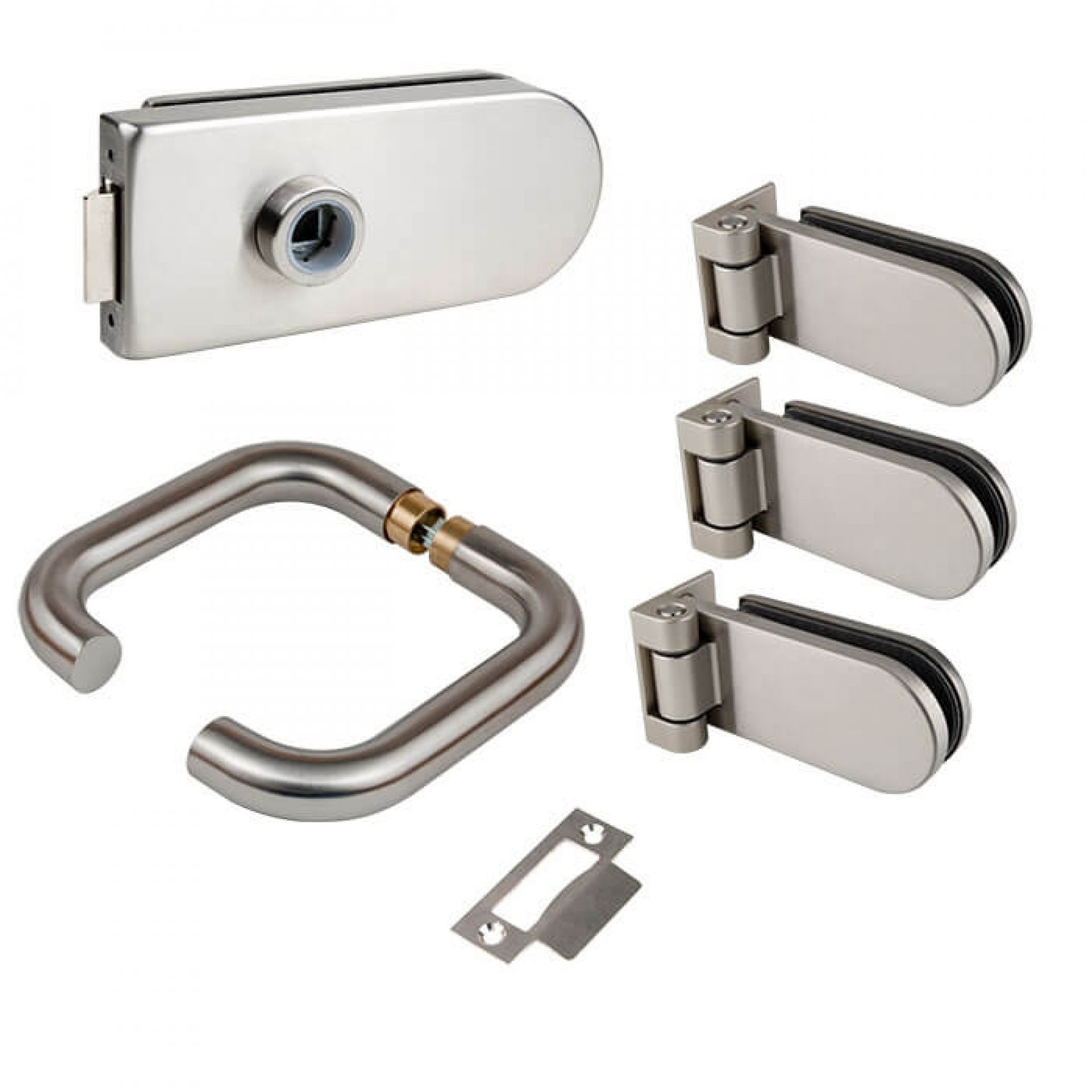 Stompe binnendeur XL van helder glas | Glashandelonline.com