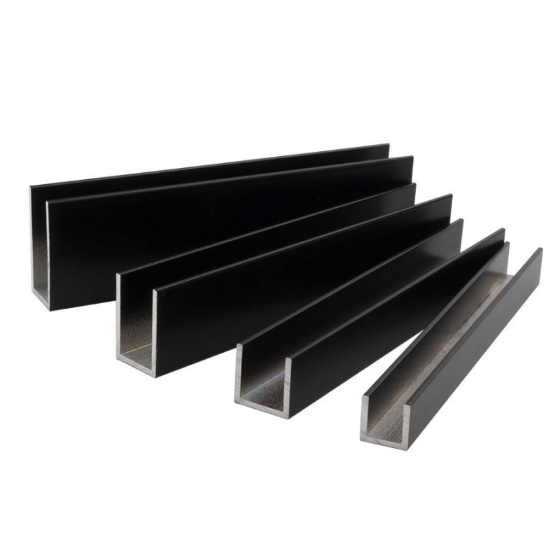 Aluminium U-profielen en montageprofielen | Glashandelonline.com