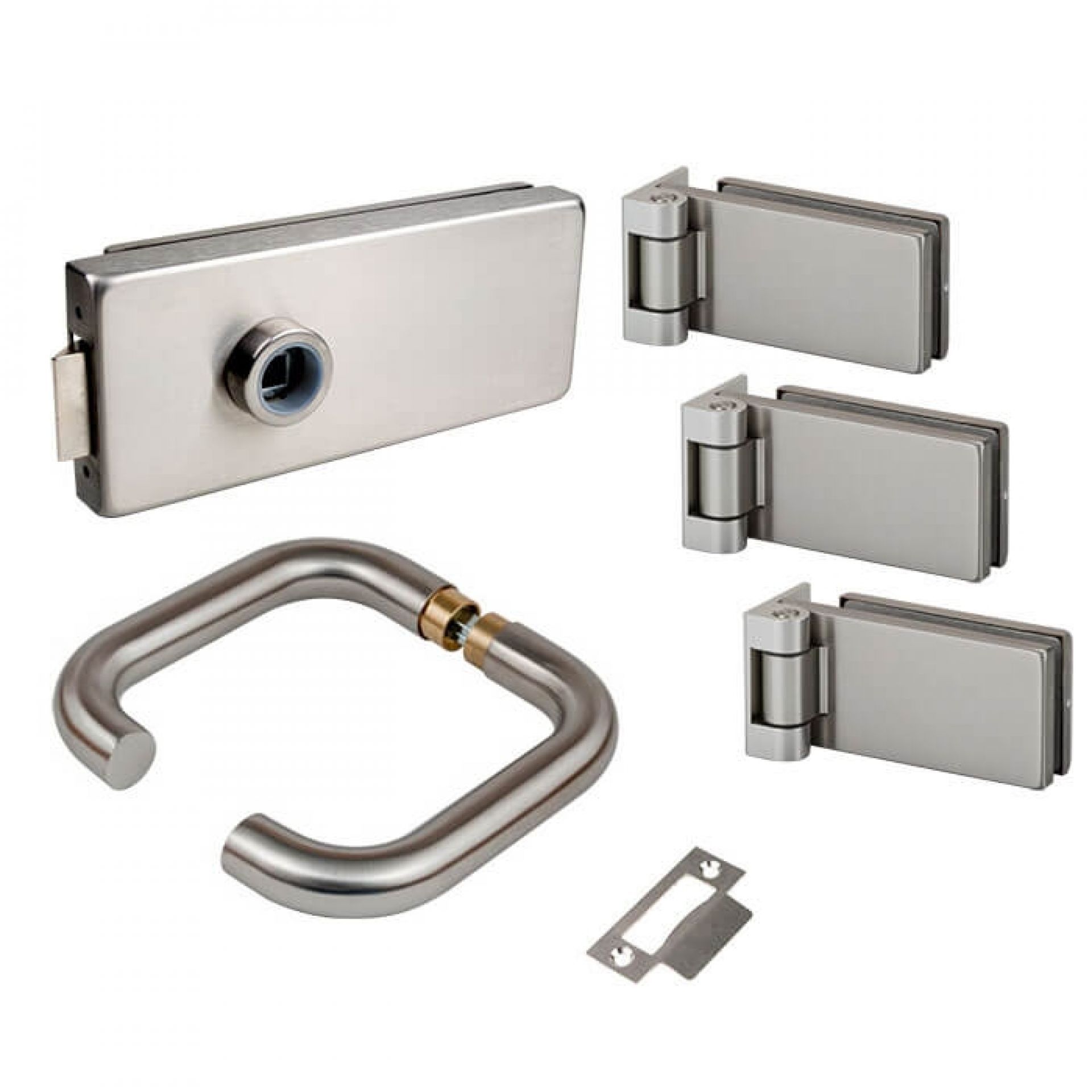 Stompe binnendeur XL van helder glas | Glashandelonline.com